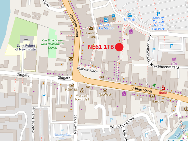 Morpeth map – Janet's Adventures in Waterstones