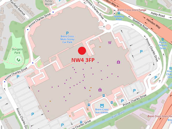 Brent Cross map – Janet's Adventures in Waterstones